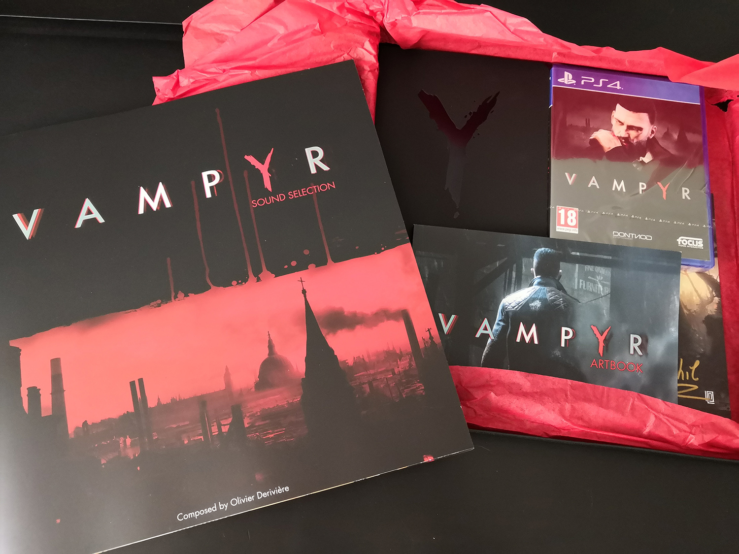 Unboxing press kit Vampyr sur PS4 - A la une